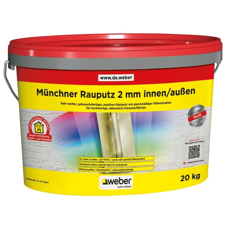 weber Münchner Rauputz 2/3 mm, innen / außen